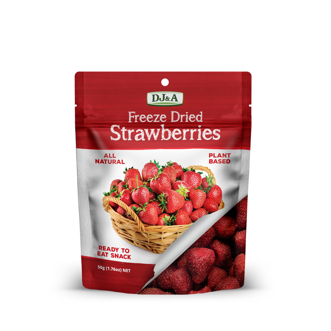 Freeze Dried Strawberries 50g – DJ&A Products
